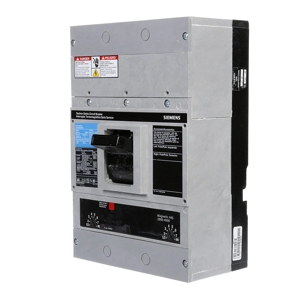 JXD22B225L - Siemens Feed-Thru 240V 225A 2 pole circuit breaker 65kA@2 ...