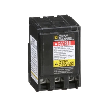 QO3125SL - Square D 125A 3 Pole 240VAC Circuit Breaker Sub Feed Lug Ki ...