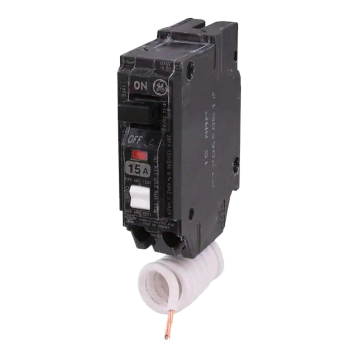 GE THQL1115AF2 Q Line 15A 1-Pole AFCI Pigtail Neutral Circuit Breaker ...